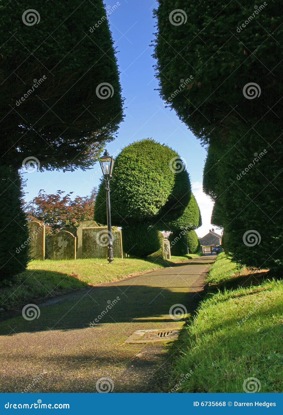 Path through graveyard stock photo. Image of scenery, tombstones - 6735668