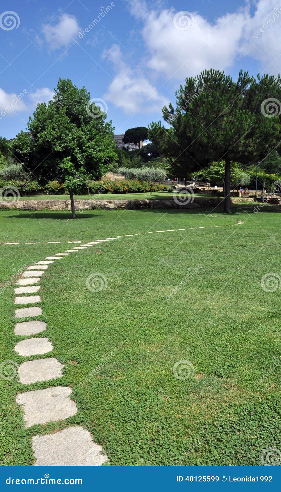 Path in green stock image. Image of footpath, bright - 40125599