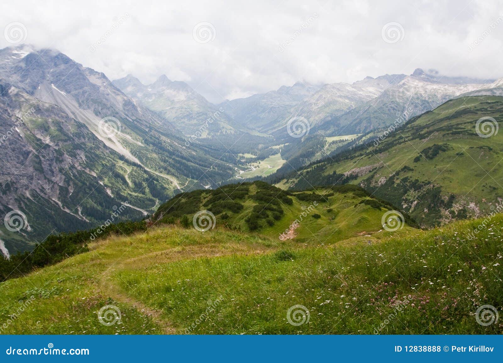 Path high in the mountains stock photo. Image of europe - 12838888