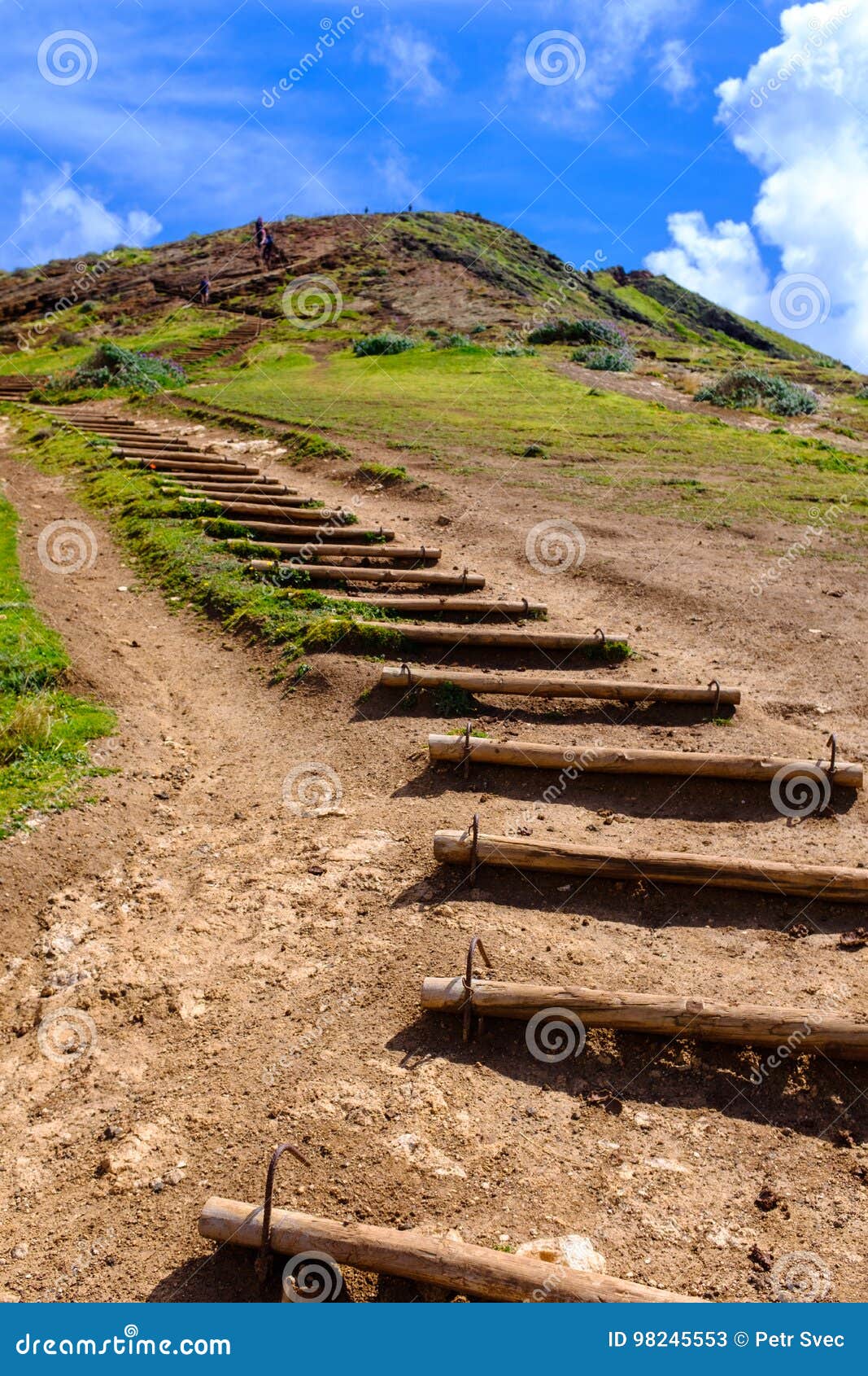 Path in the hills stock image. Image of path, empty, grass - 98245553