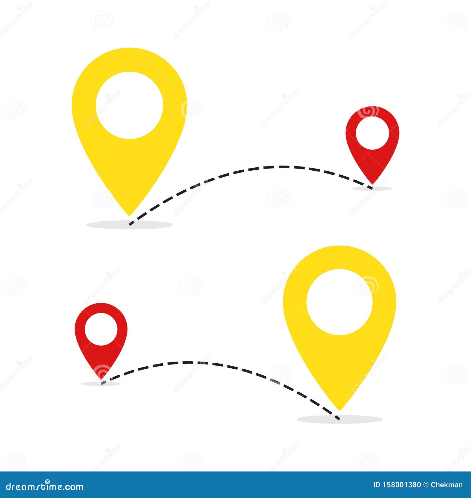Path Icon. Vector Illustration. Location Symbol or Pointer Stock ...