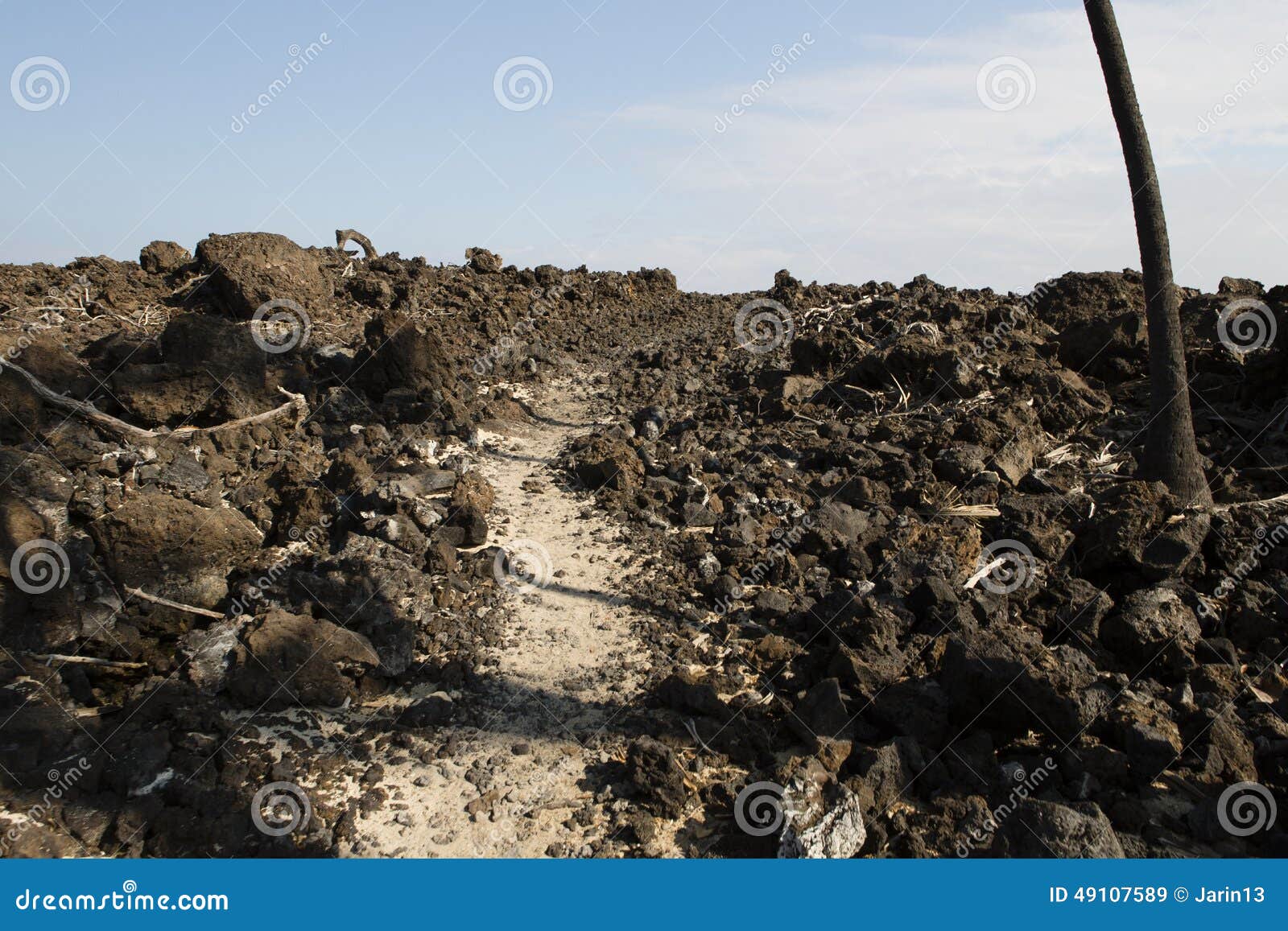 Path through Lava - Great Trekking Stock Image - Image of trail ...