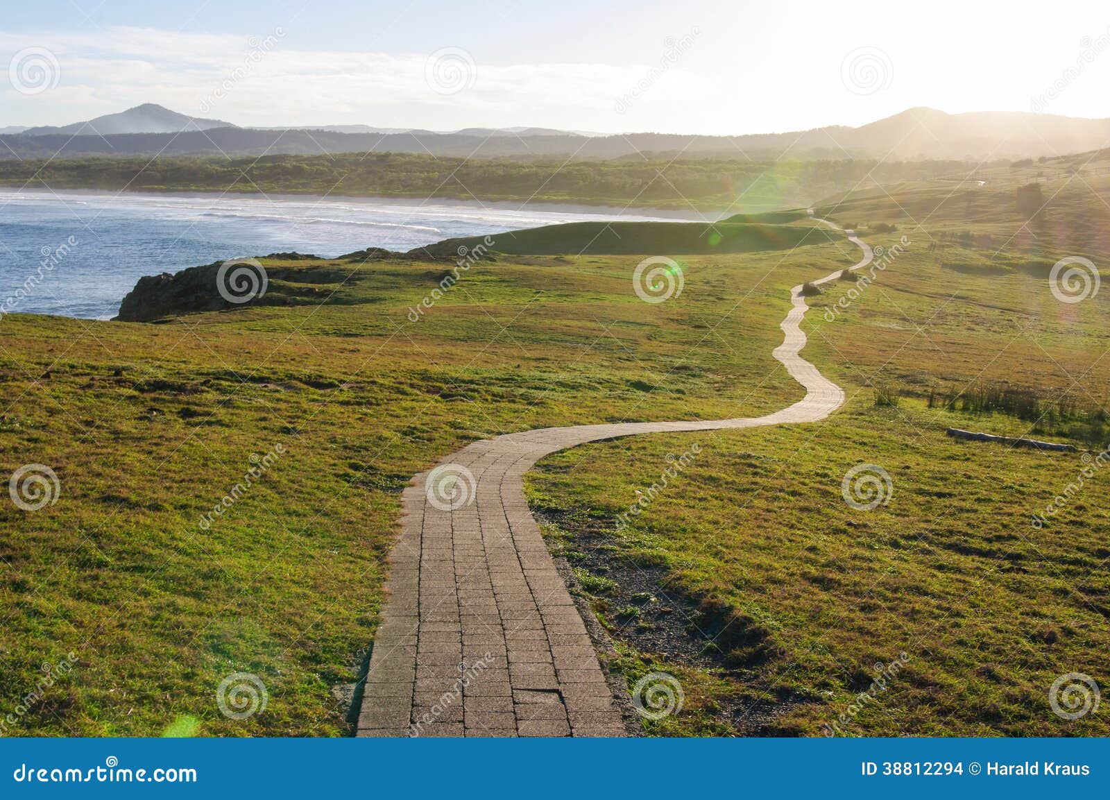 Path leading into sunset stock photo. Image of orange - 38812294