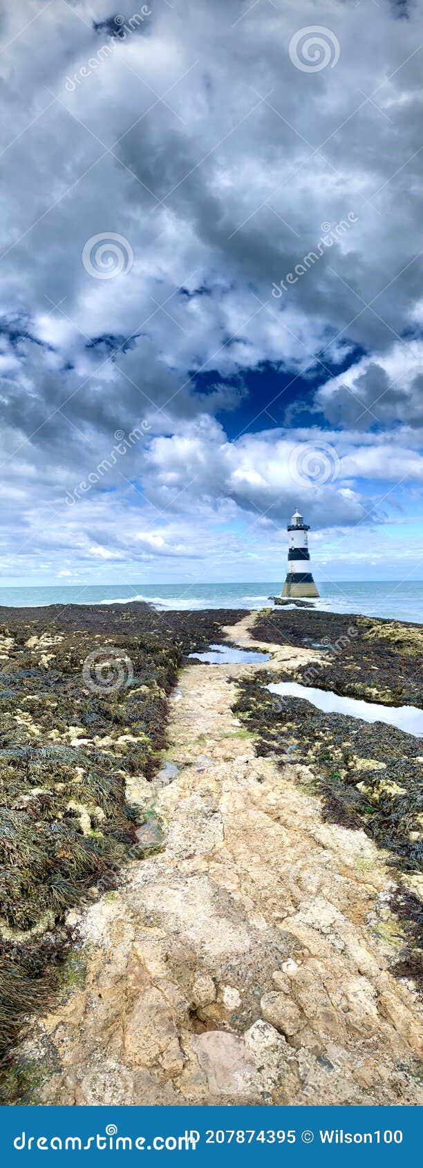 Lighthouse stock image. Image of travel, ocean, clouds - 207874395