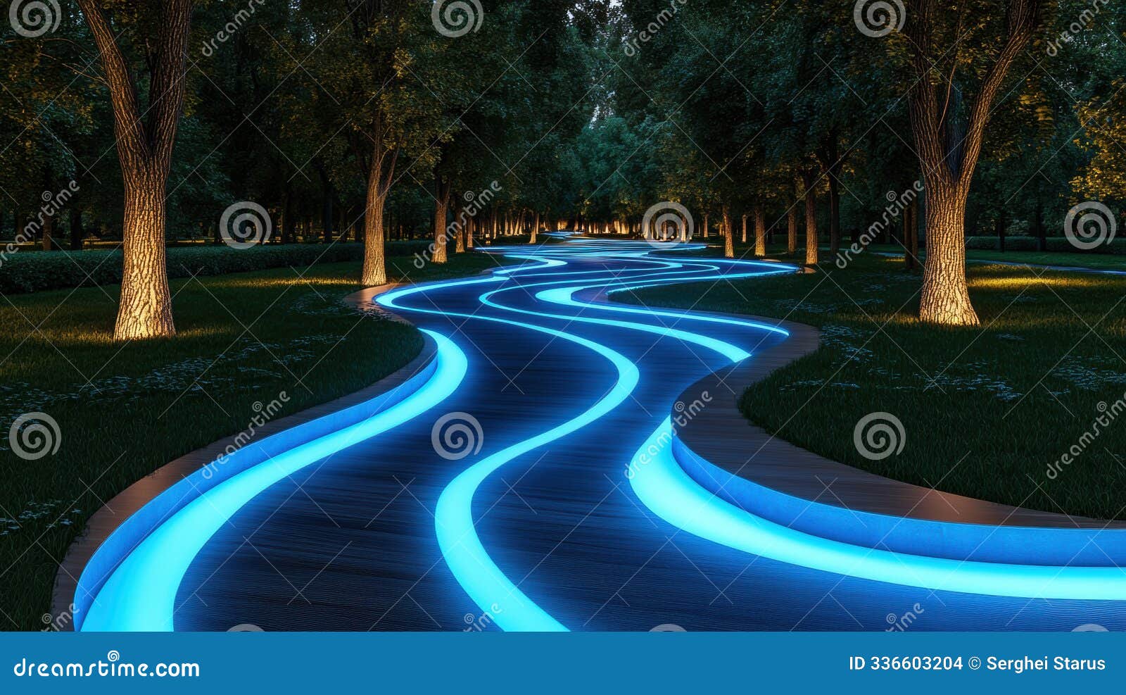 Lighted Pathway Royalty-Free Stock Photo | CartoonDealer.com #22163277