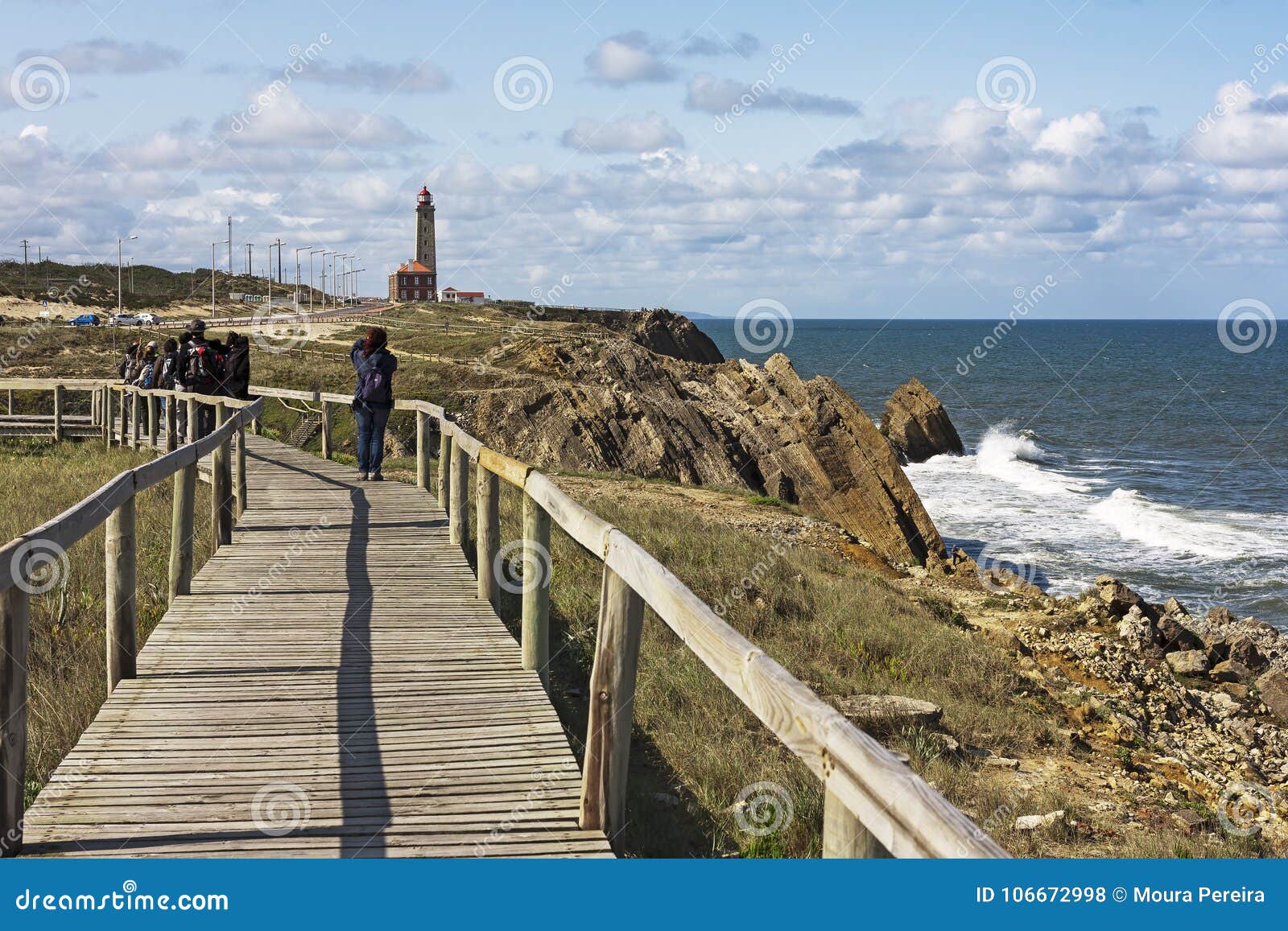 Path of Lighthouse of Penedo Da Saudade Stock Photo - Image of cape ...
