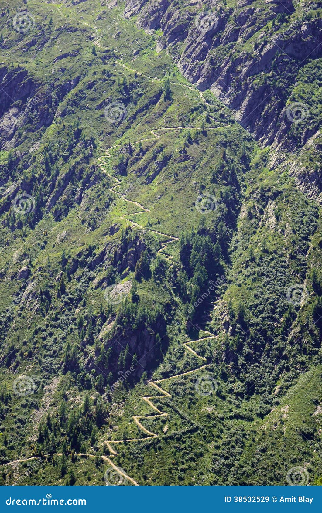 Path stock image. Image of long, path, winding, steep - 38502529