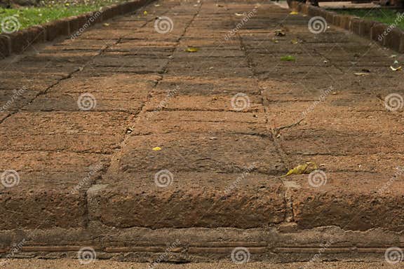 Path made of laterite. stock photo. Image of rectangle - 24056046