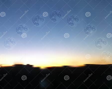The Path of the Moon in the Sky in the Evening. Stock Vector ...