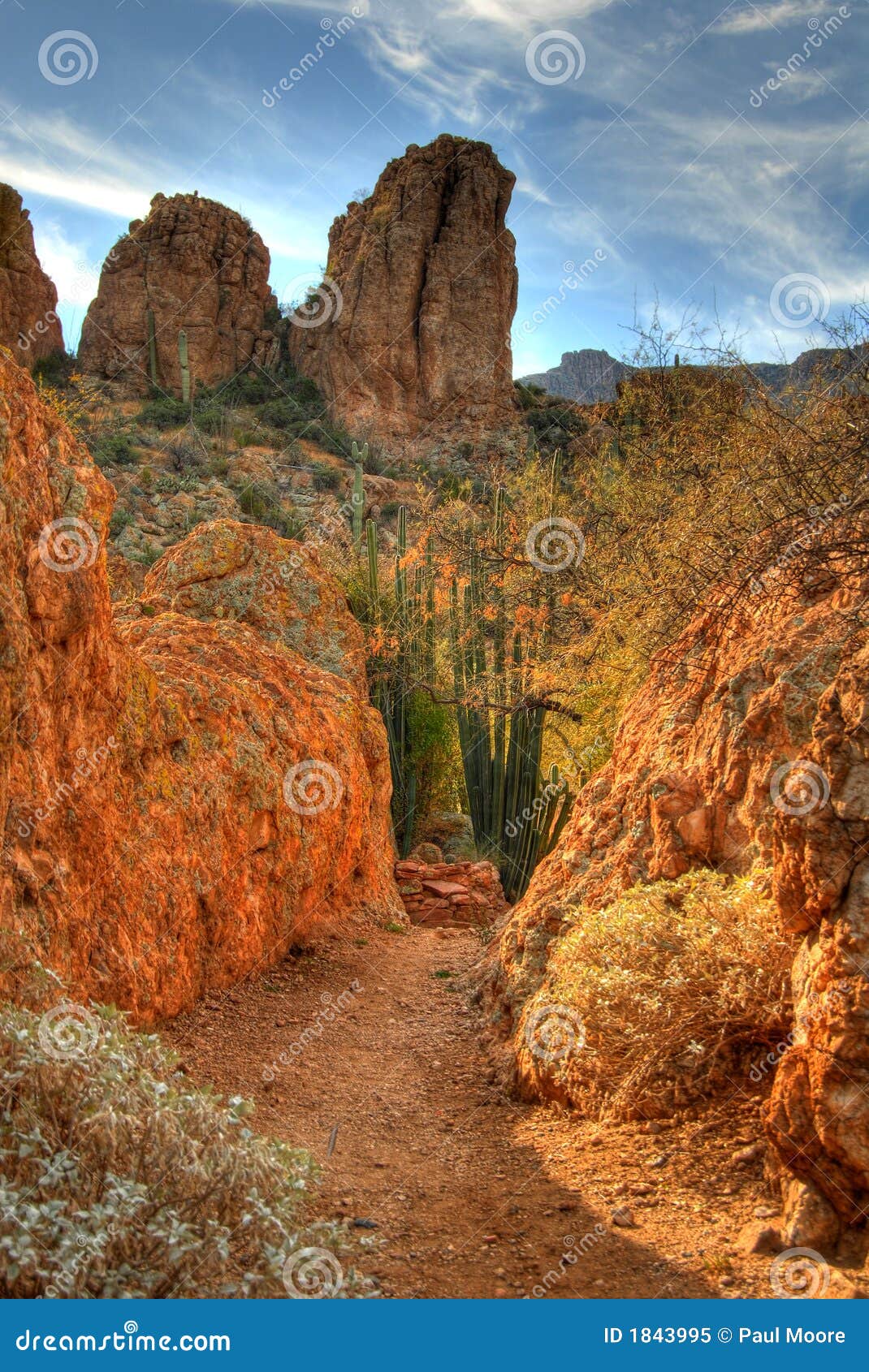 Path through the Mountains stock image. Image of rock - 1843995
