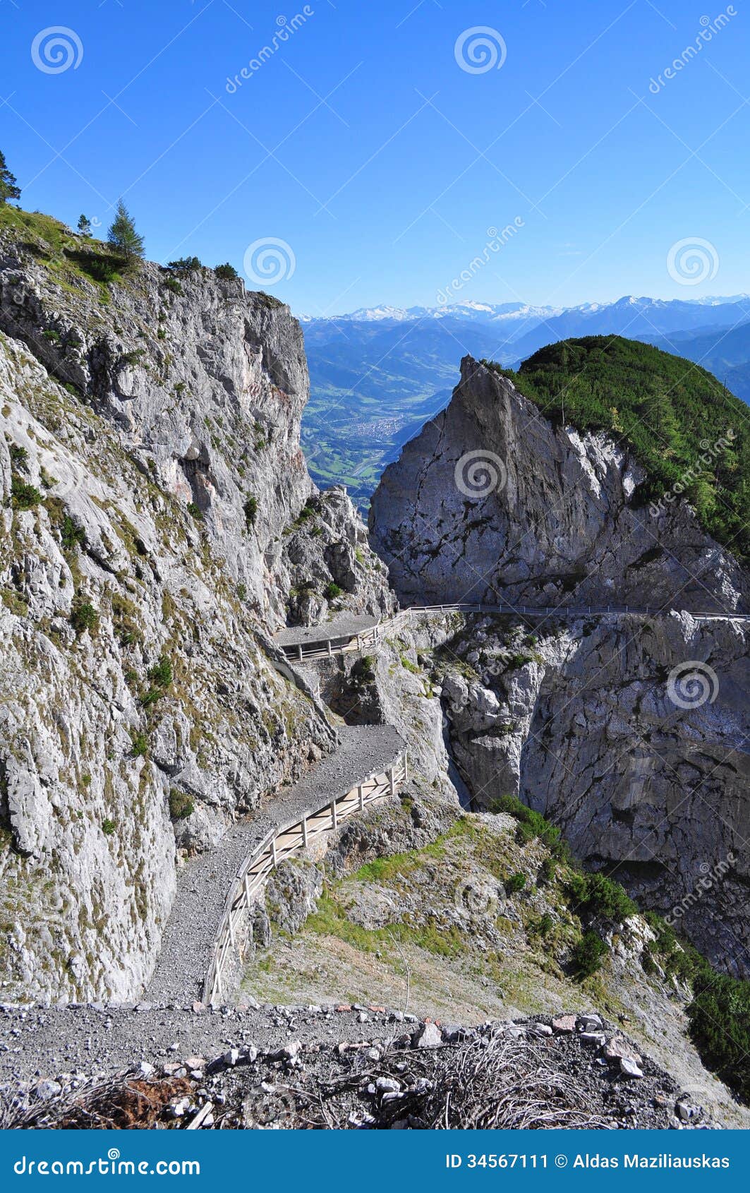 Path in the mountains stock image. Image of panorama - 34567111