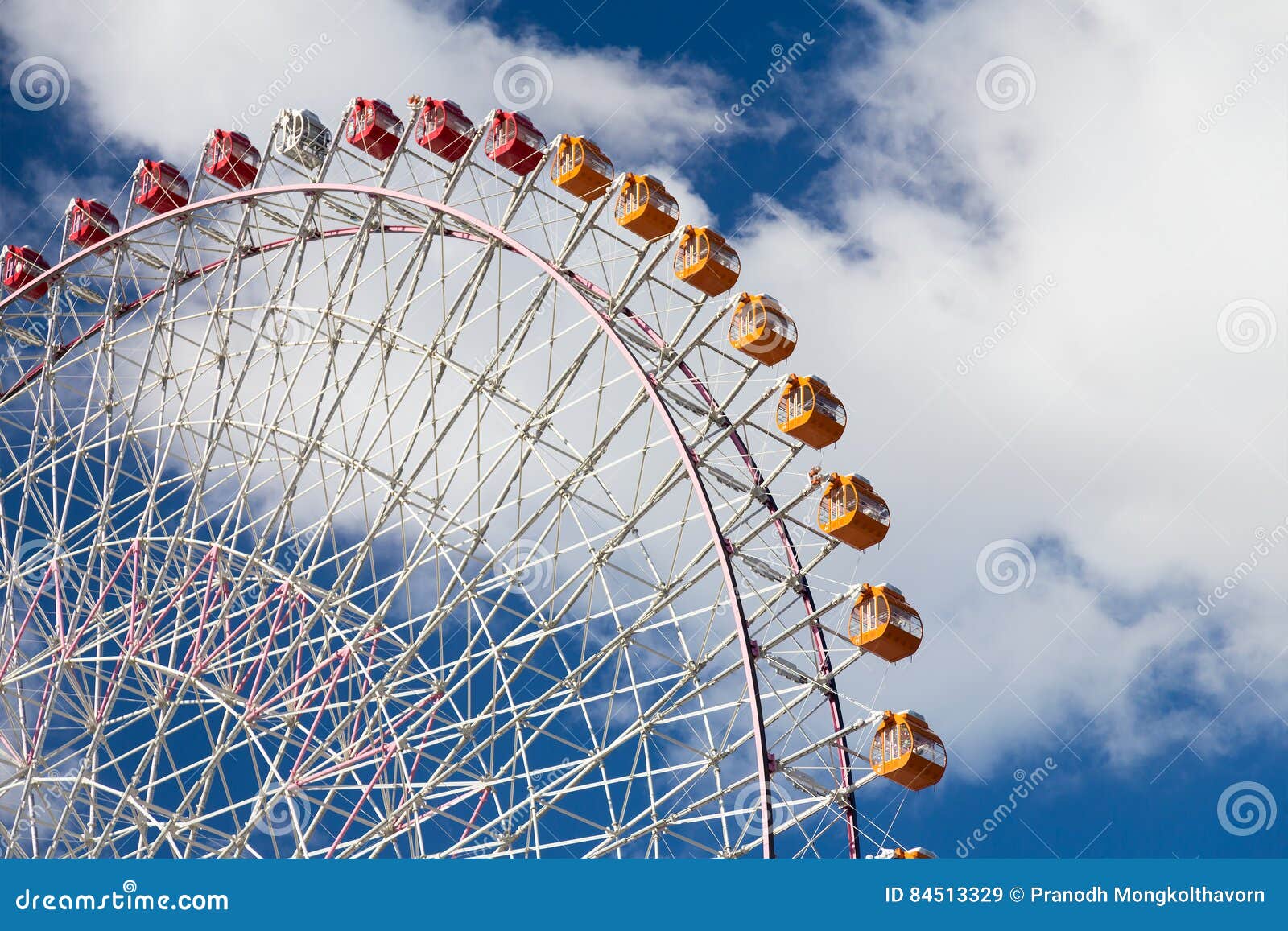 Path of Observation Ferris Wheel Close Up Stock Image - Image of ...