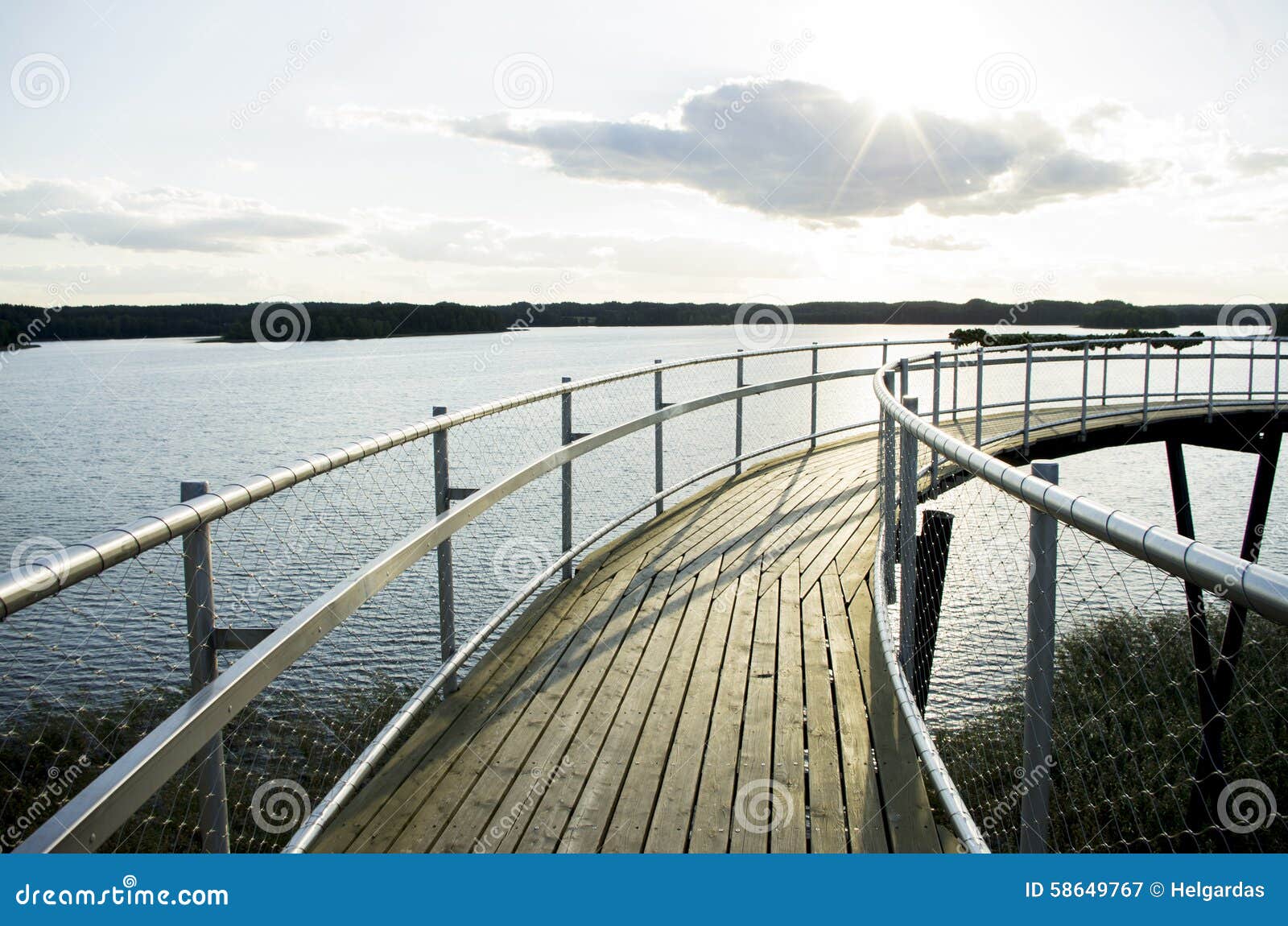 Path over the lake stock image. Image of pedestrian, summer - 58649767