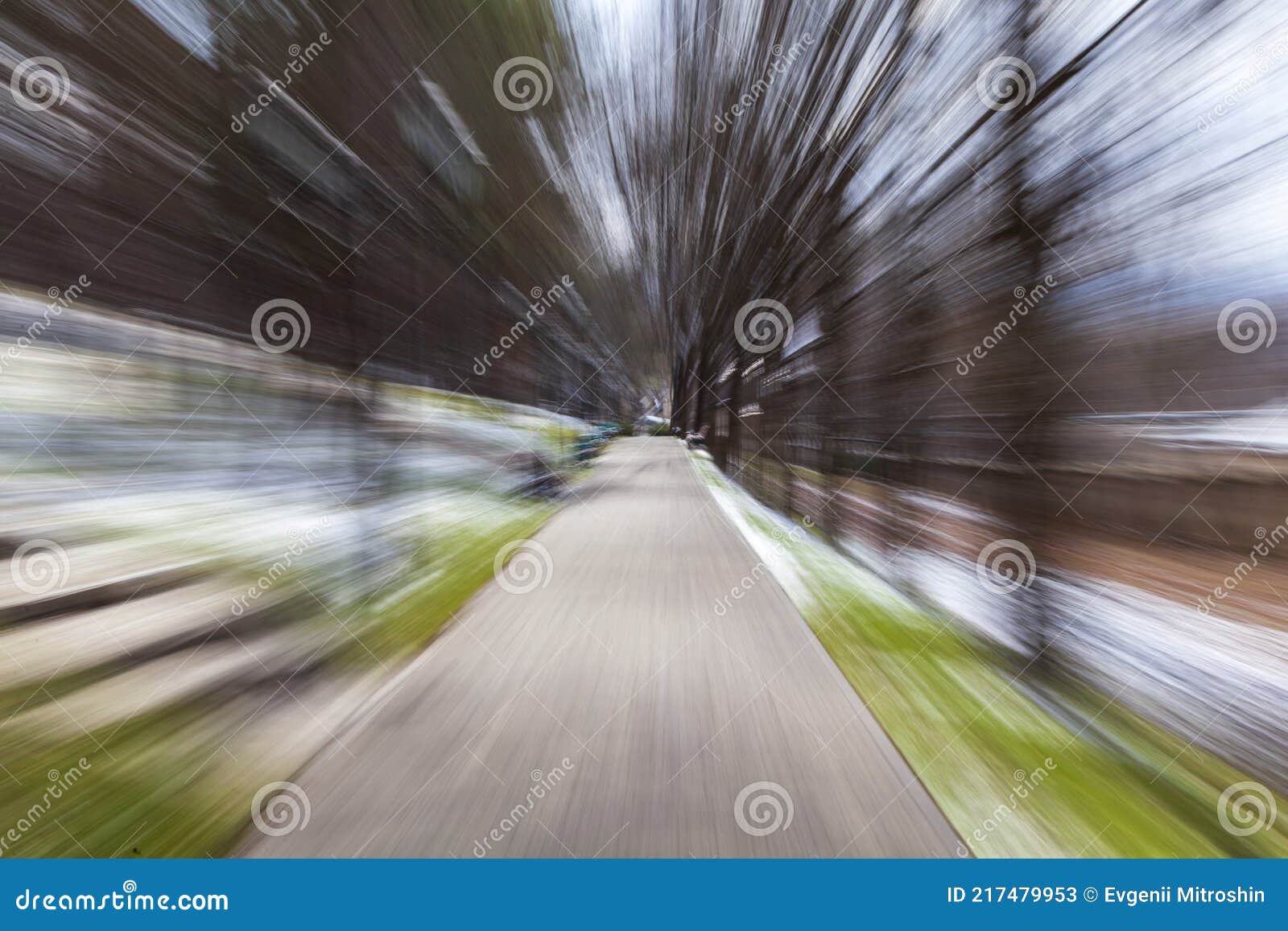 Path in the Park, Blurry in Motion, the Effect of Zooming on a Long ...