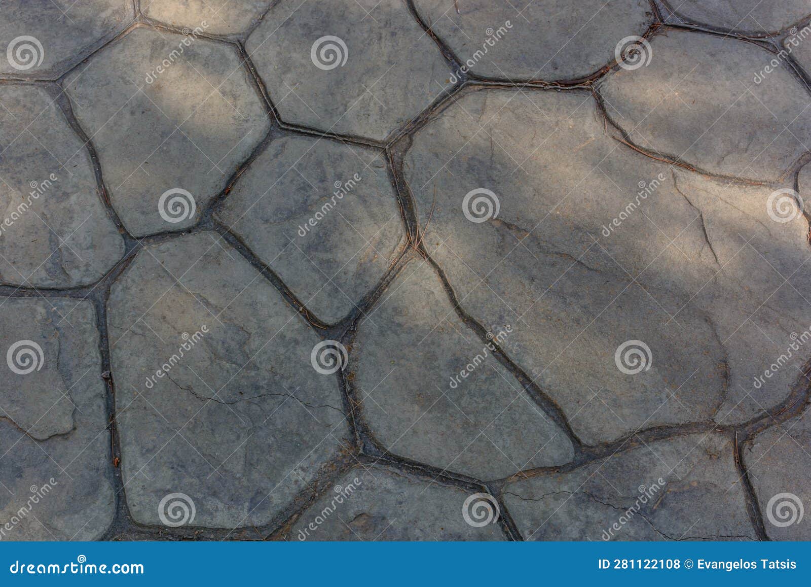 Path in a Park Made with Stone Slabs Stock Photo - Image of brown ...