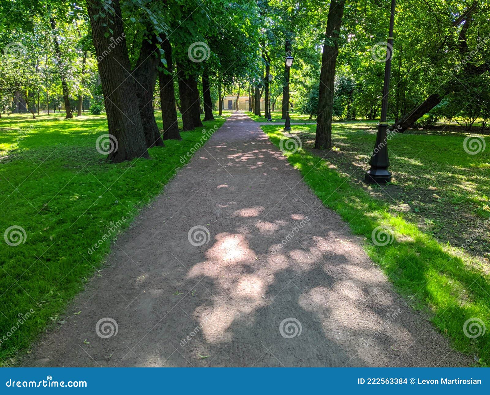 Path in the Park in the Summer during the Day Stock Photo - Image of ...