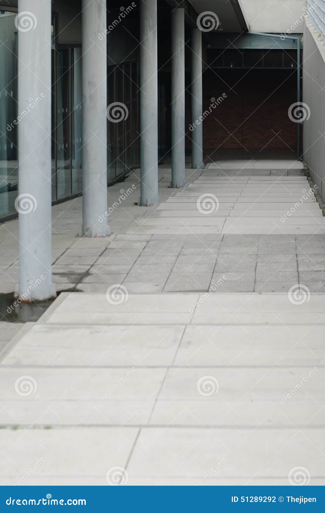 Path with pillars stock photo. Image of clean, building - 51289292