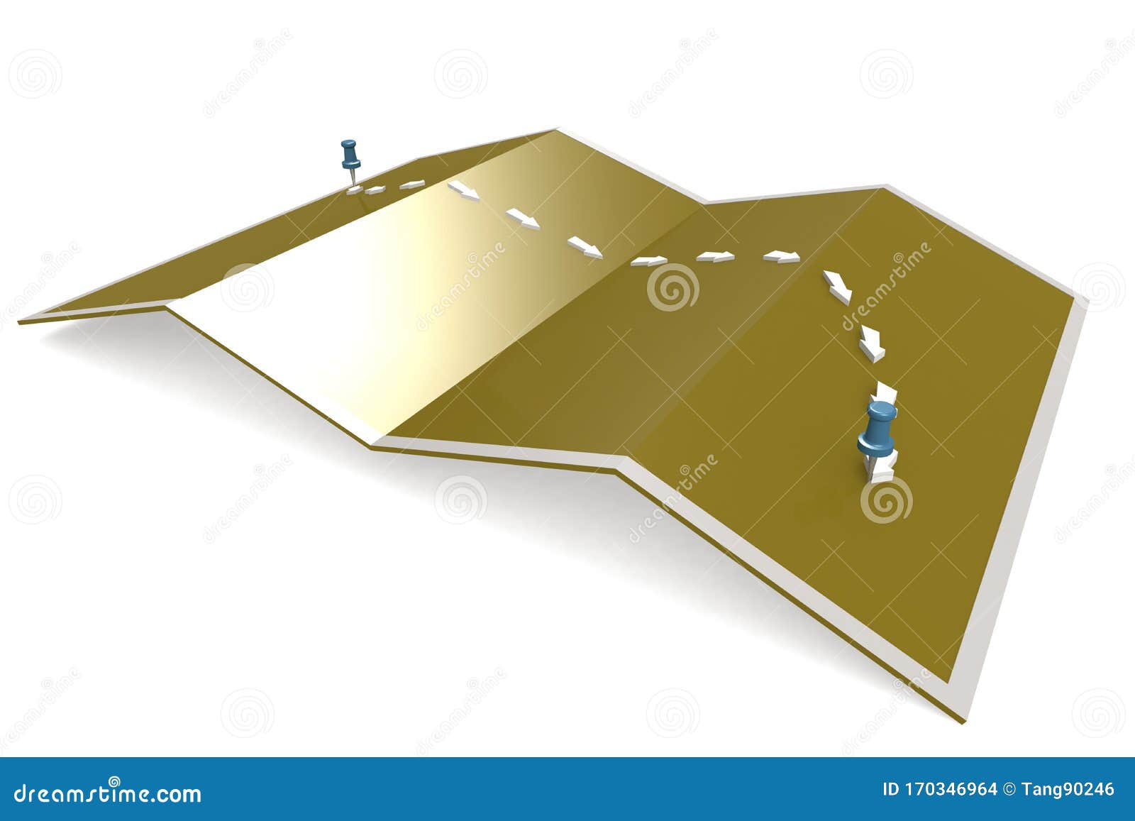 Path From Point To Point In Different Styles, Road Tracking, Trace The ...