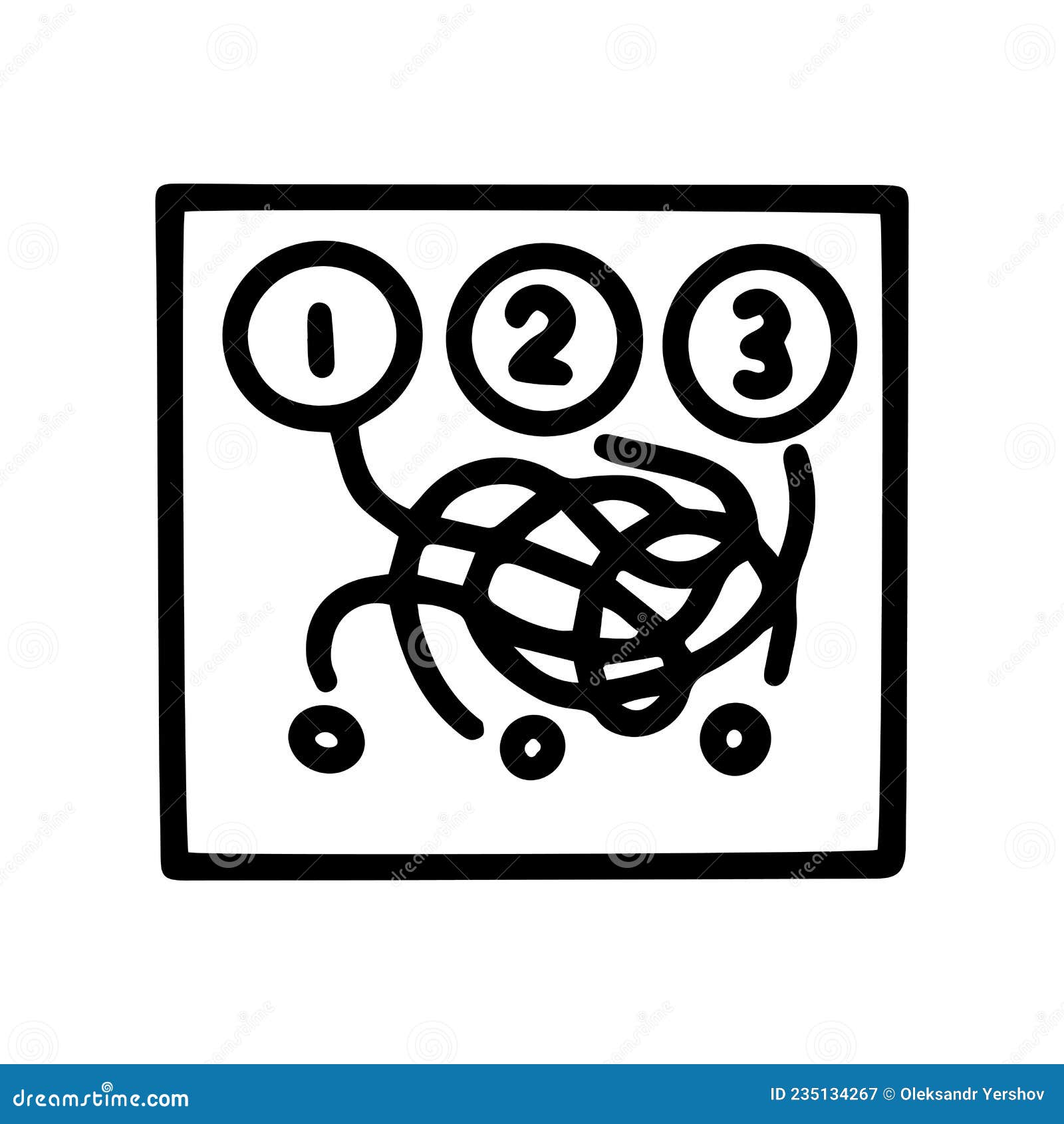 Path Puzzle Line Vector Doodle Simple Icon Stock Vector - Illustration ...