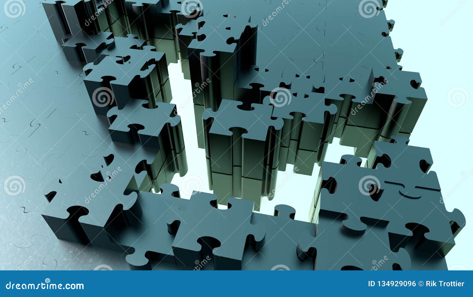 Path through a puzzle stock illustration. Illustration of lead - 134929096