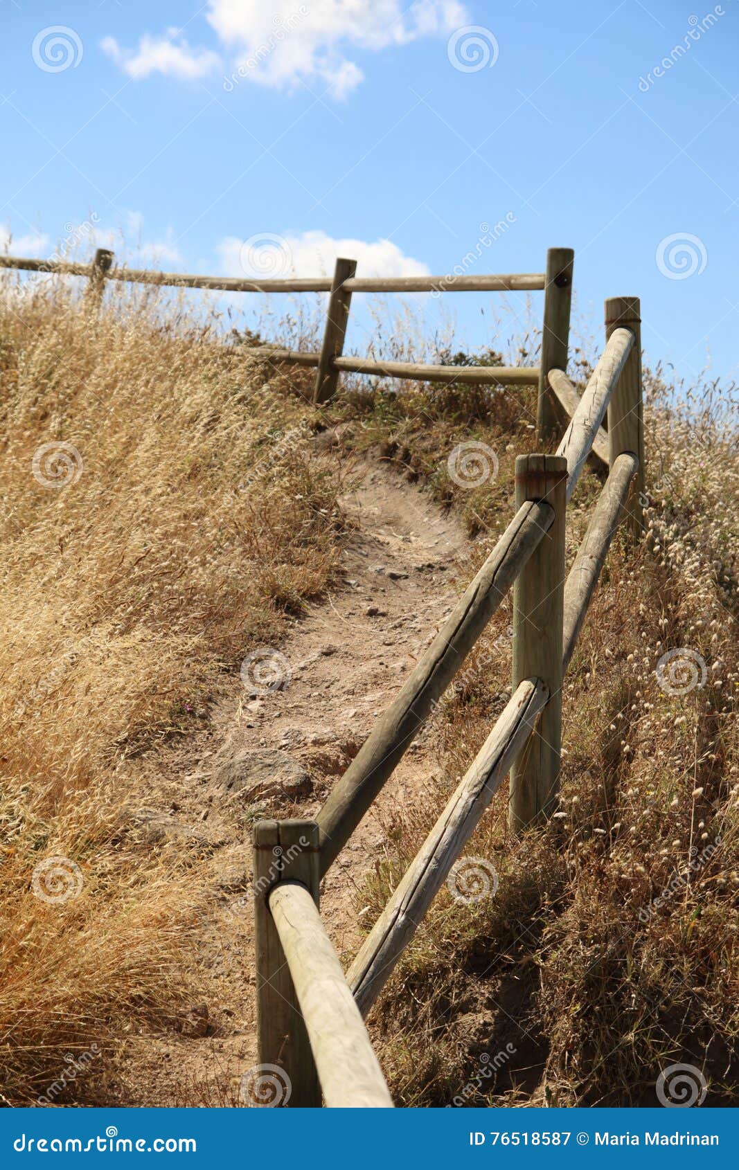 Path with railing stock image. Image of handrail, galicia - 76518587