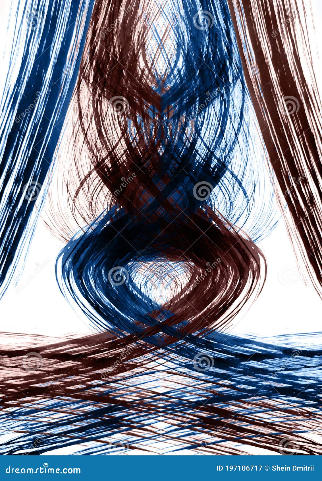 Path of Reflection on the Sheet Format with a Wide Brush. Calligraphy ...