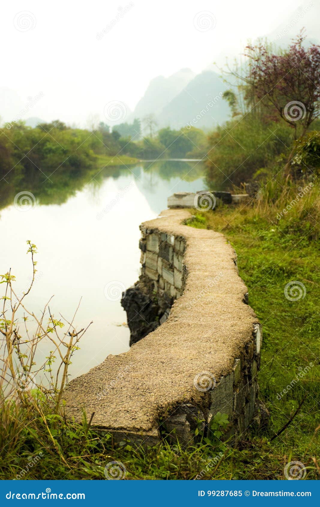 A path beside the river stock image. Image of mountains - 99287685