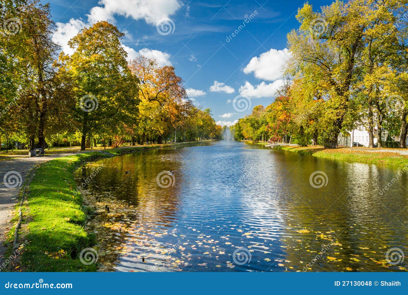 Path by the River in the Park Autumn Stock Photo - Image of leaves ...