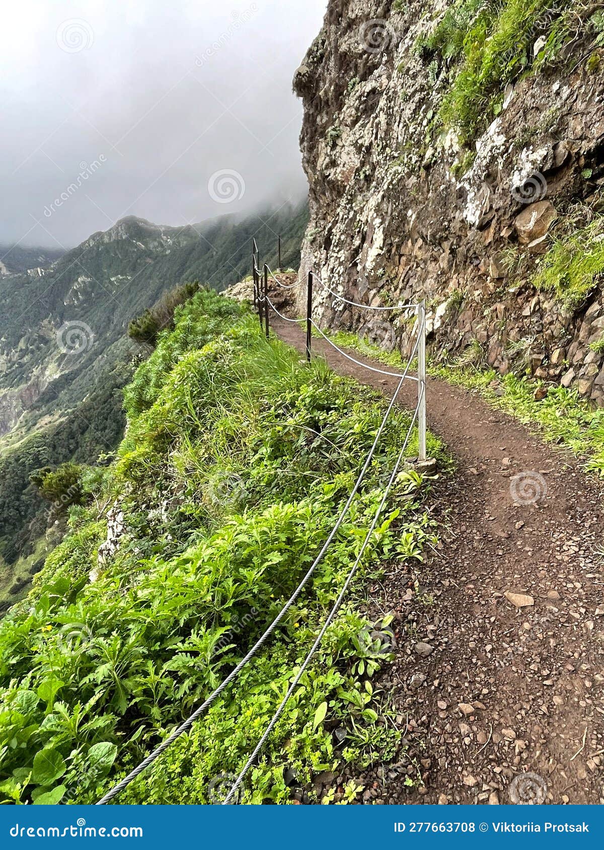 Path in the Rocks Over the Ocean Stock Photo - Image of water, relaxing ...