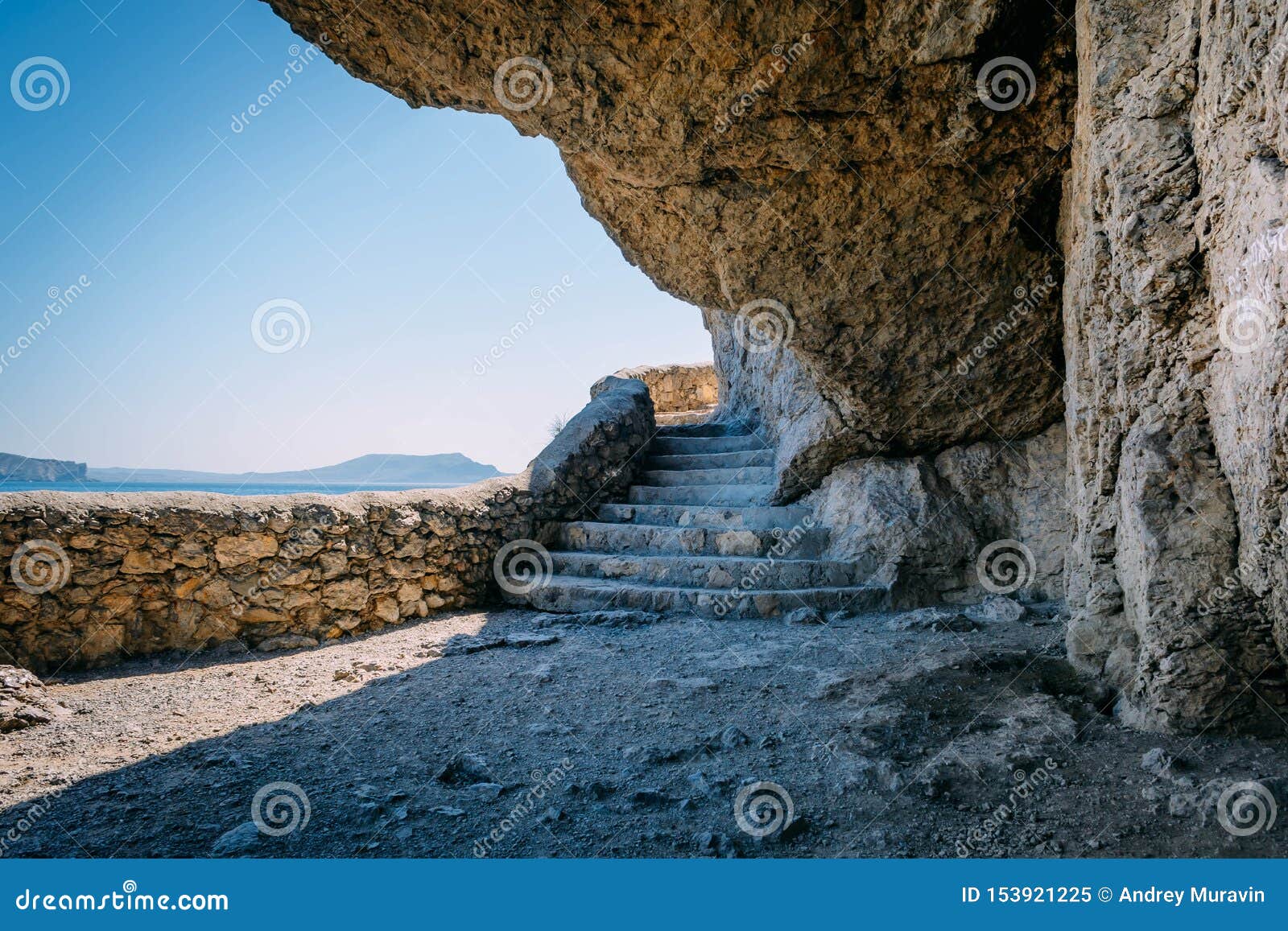 Path in the rocks stock image. Image of blue, landscape - 153921225