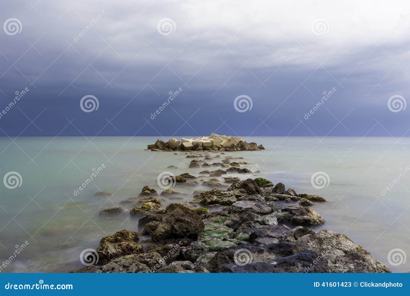 Path of rocks on water stock image. Image of natural - 41601423