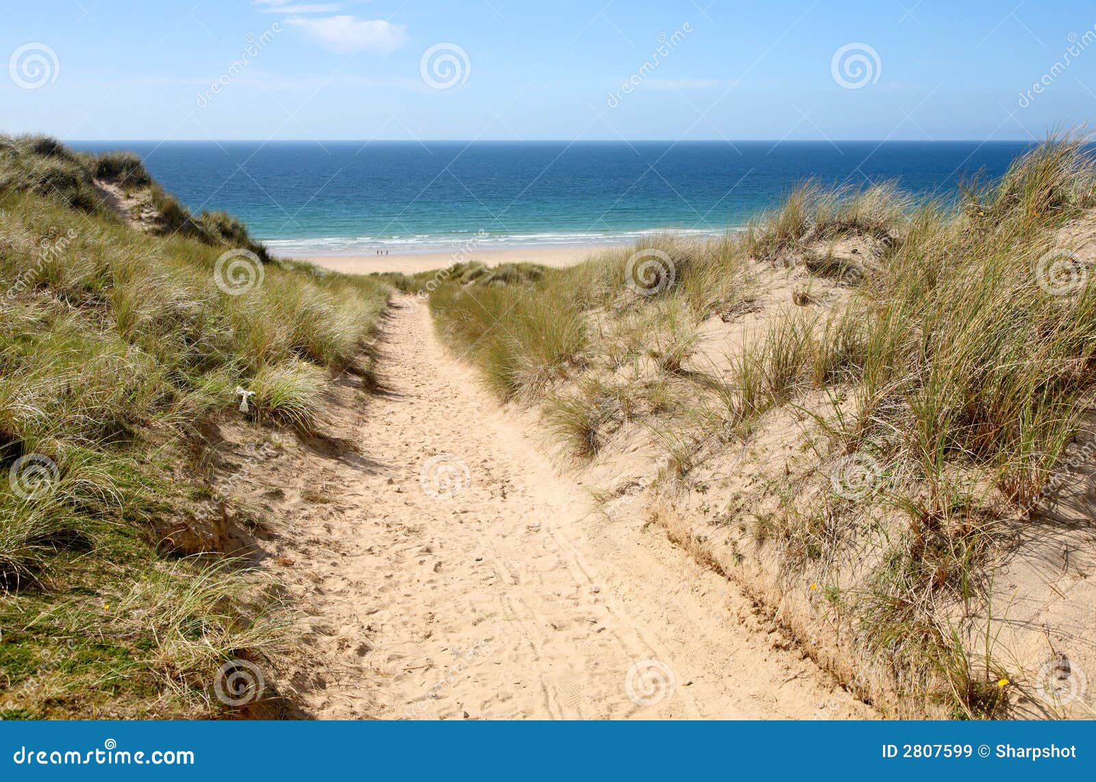 A Path through the Sand Dunes. Stock Image - Image of atlantic, coast ...