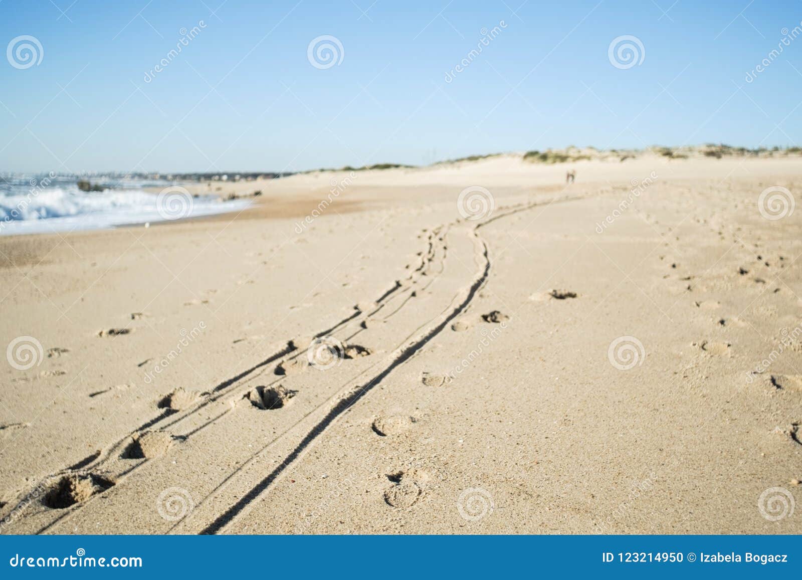 Path in the Sand in Miramar Stock Photo - Image of waves, path: 123214950