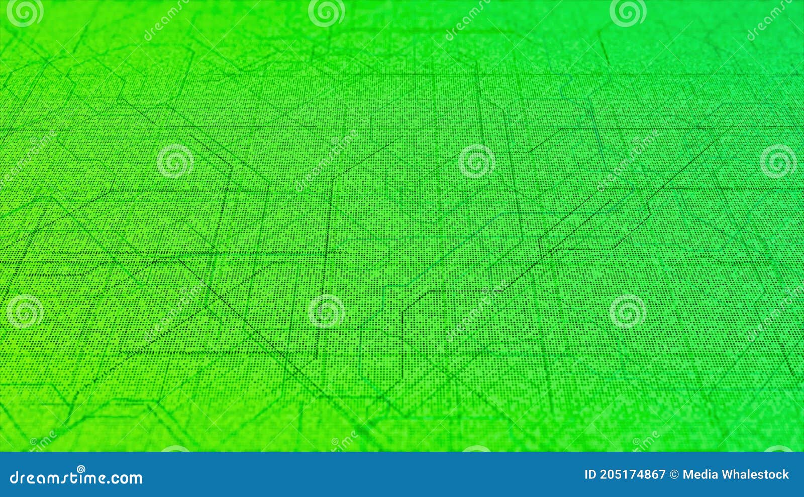 Path Scheme in Matrix. Animation. Map with Moving Lines Showing Paths ...