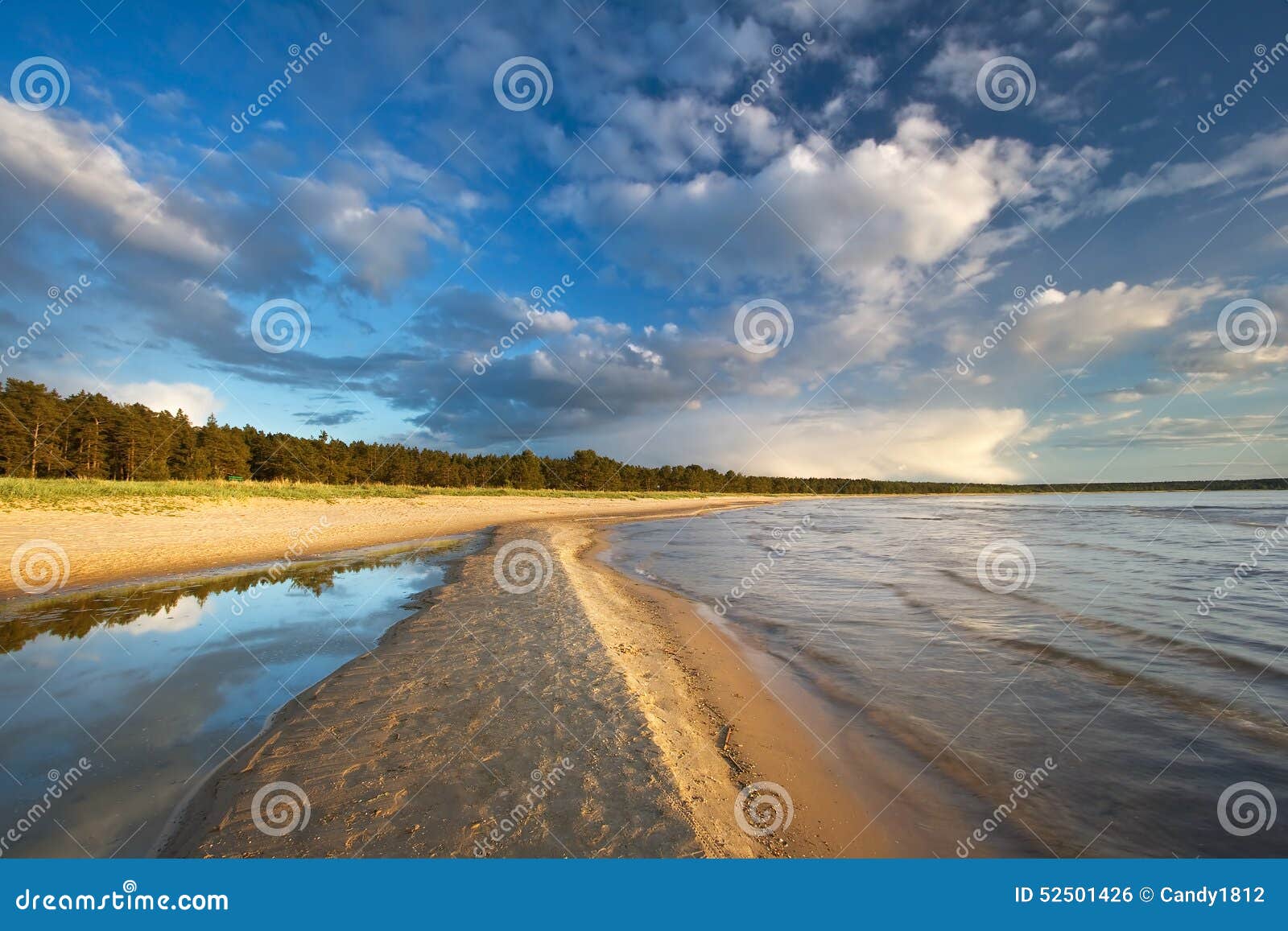 Path on the Sea in Evening Light Stock Photo - Image of relax ...