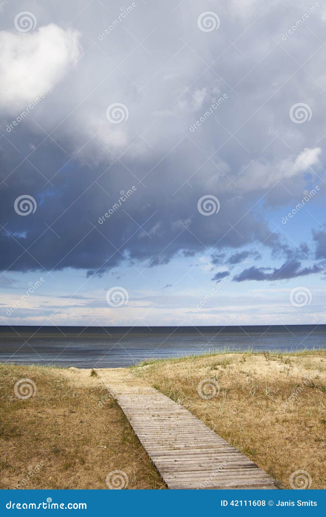 Path at sea. stock photo. Image of background, beautiful - 42111608