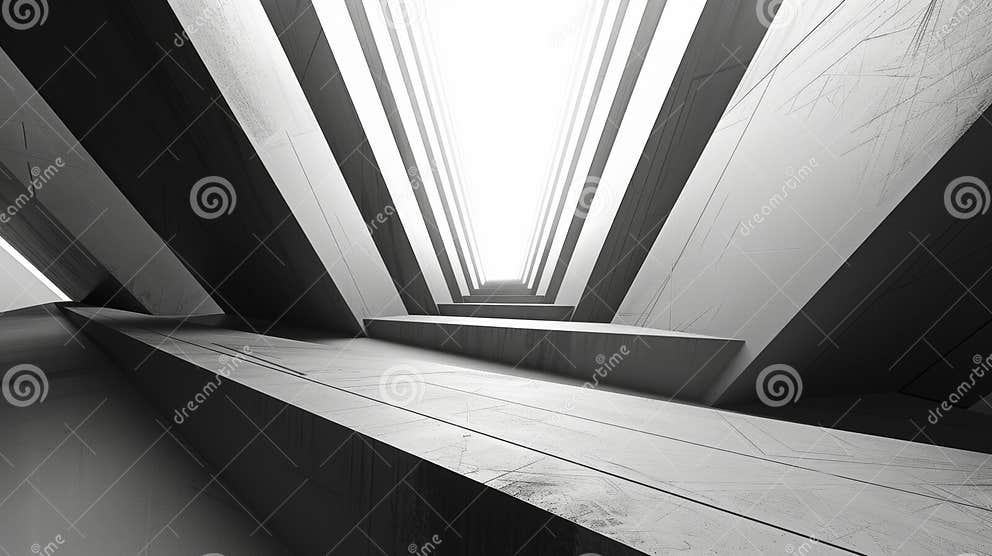 A Path of Sharp Angles and Bold Lines Creating a Visually Striking ...