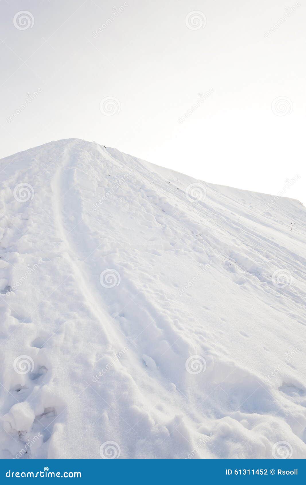 Path in the snow stock photo. Image of season, extreme - 61311452