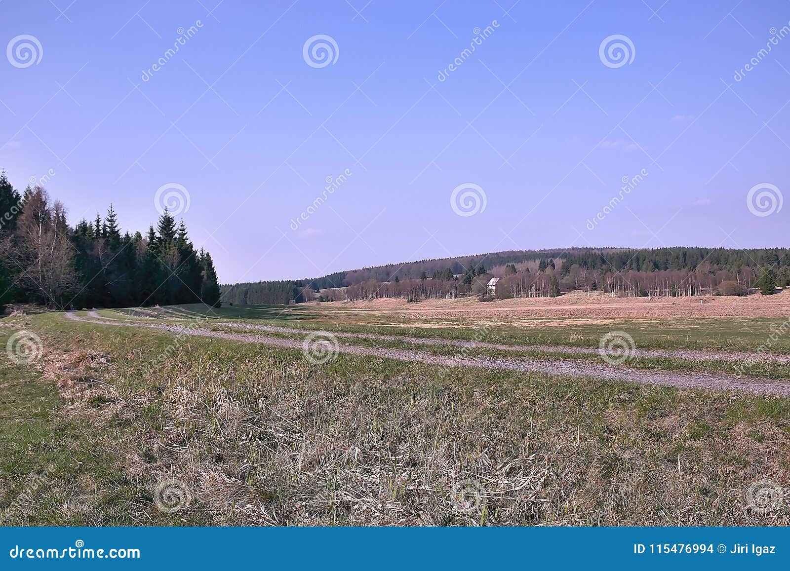 Path in Spring Ore Mountains in Germany Stock Photo - Image of travel ...