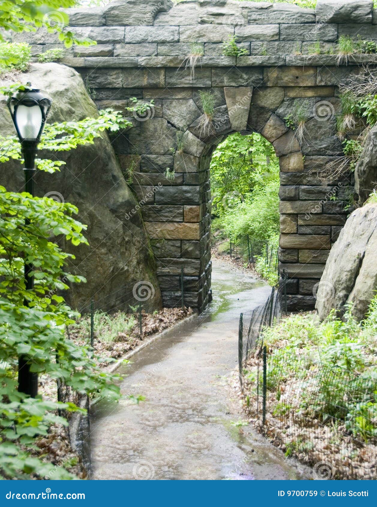 Path through Stone Arch stock image. Image of archway - 9700759