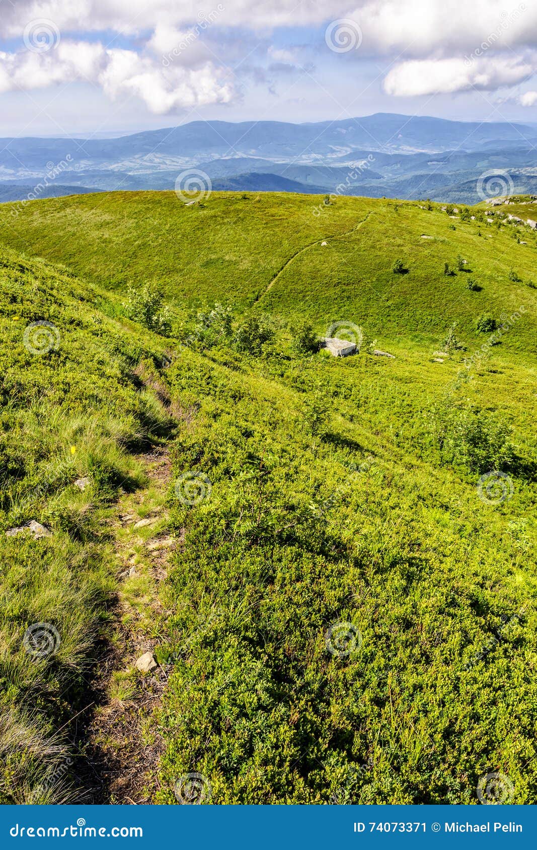 Path among Stones on Hillside Stock Image - Image of nature, range ...