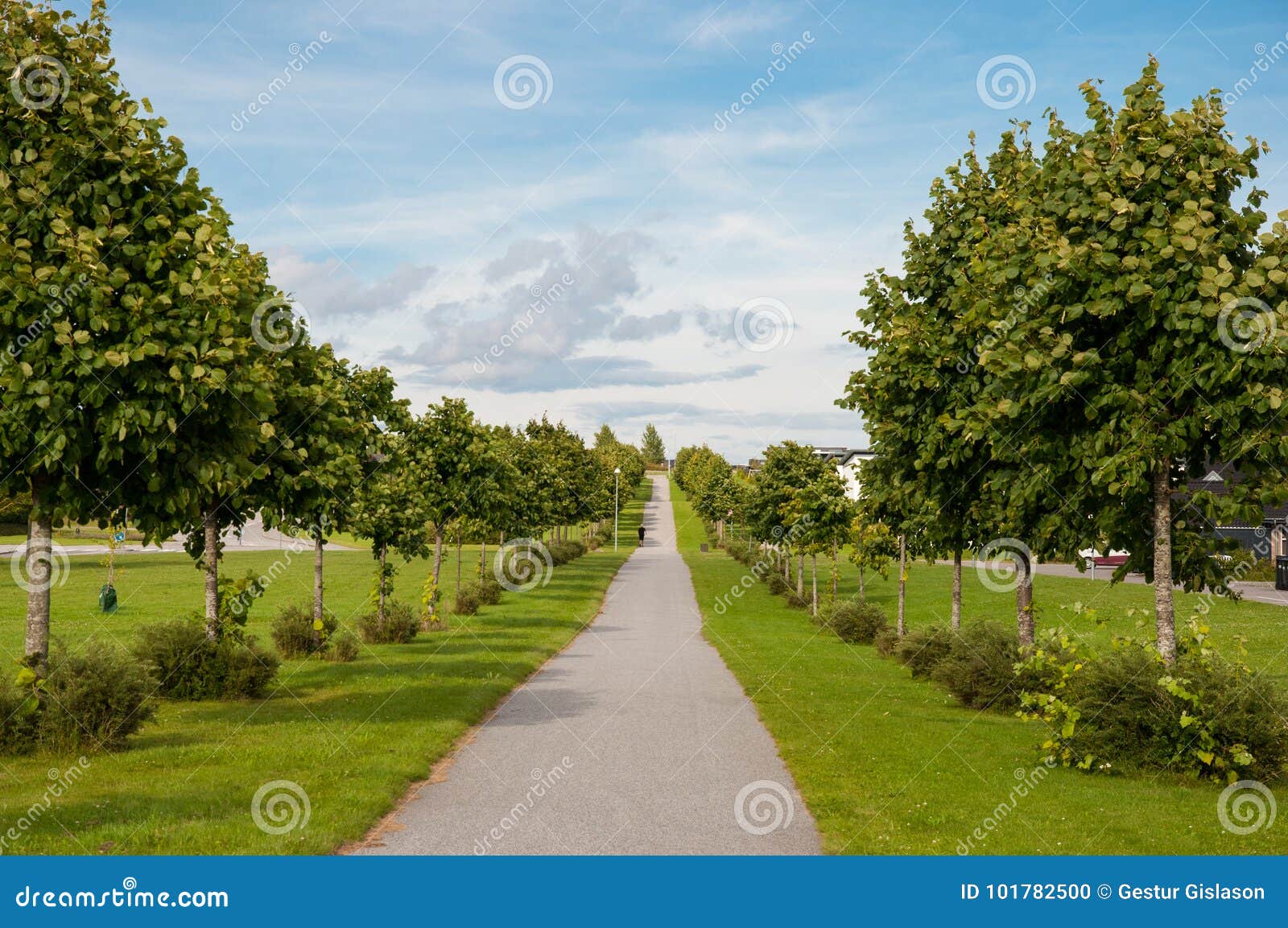 Path in the Suburbs of Naestved in Denmark Stock Photo - Image of ...