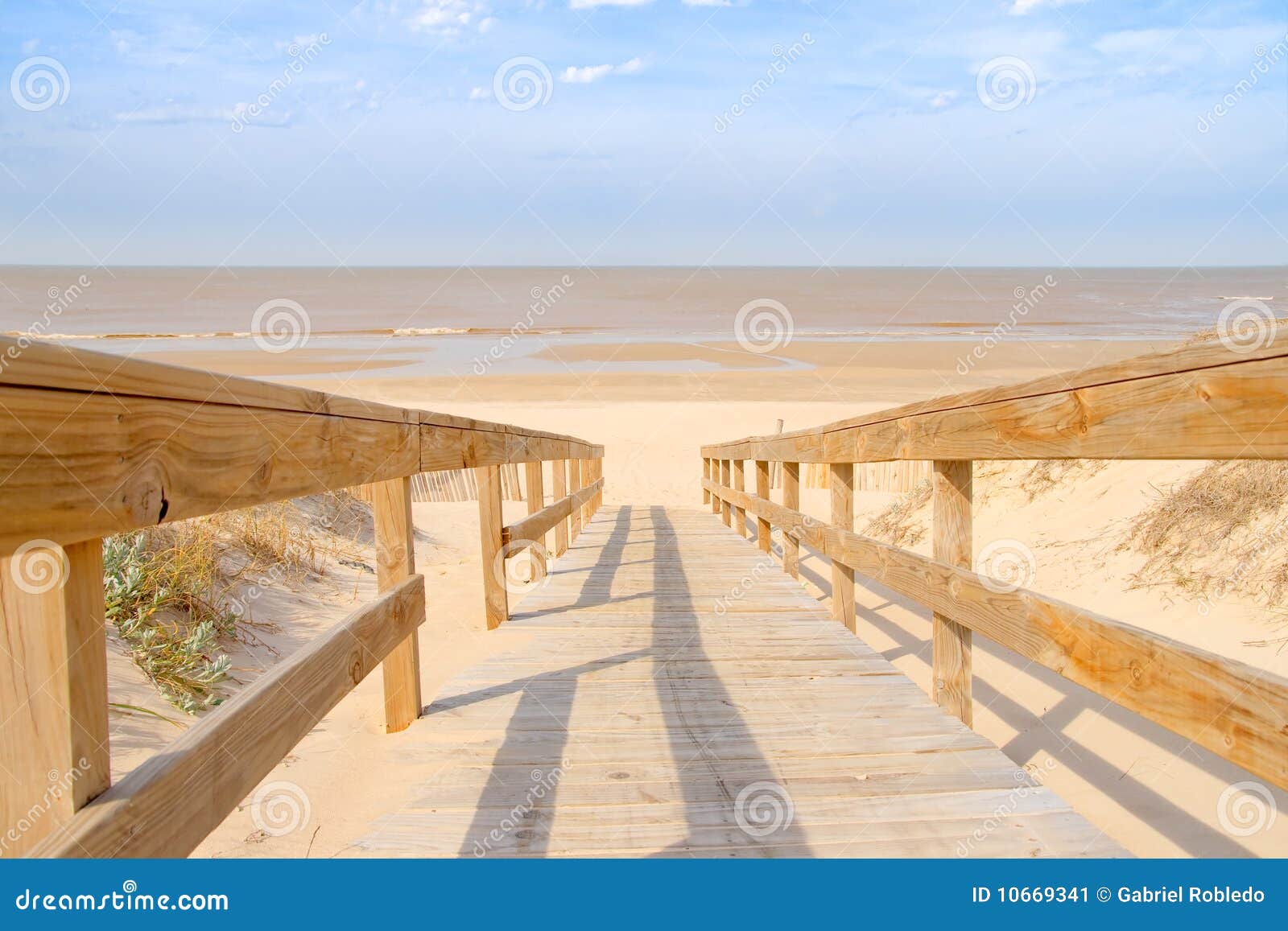 Path to the beach stock image. Image of elevated, outdoors - 10669341