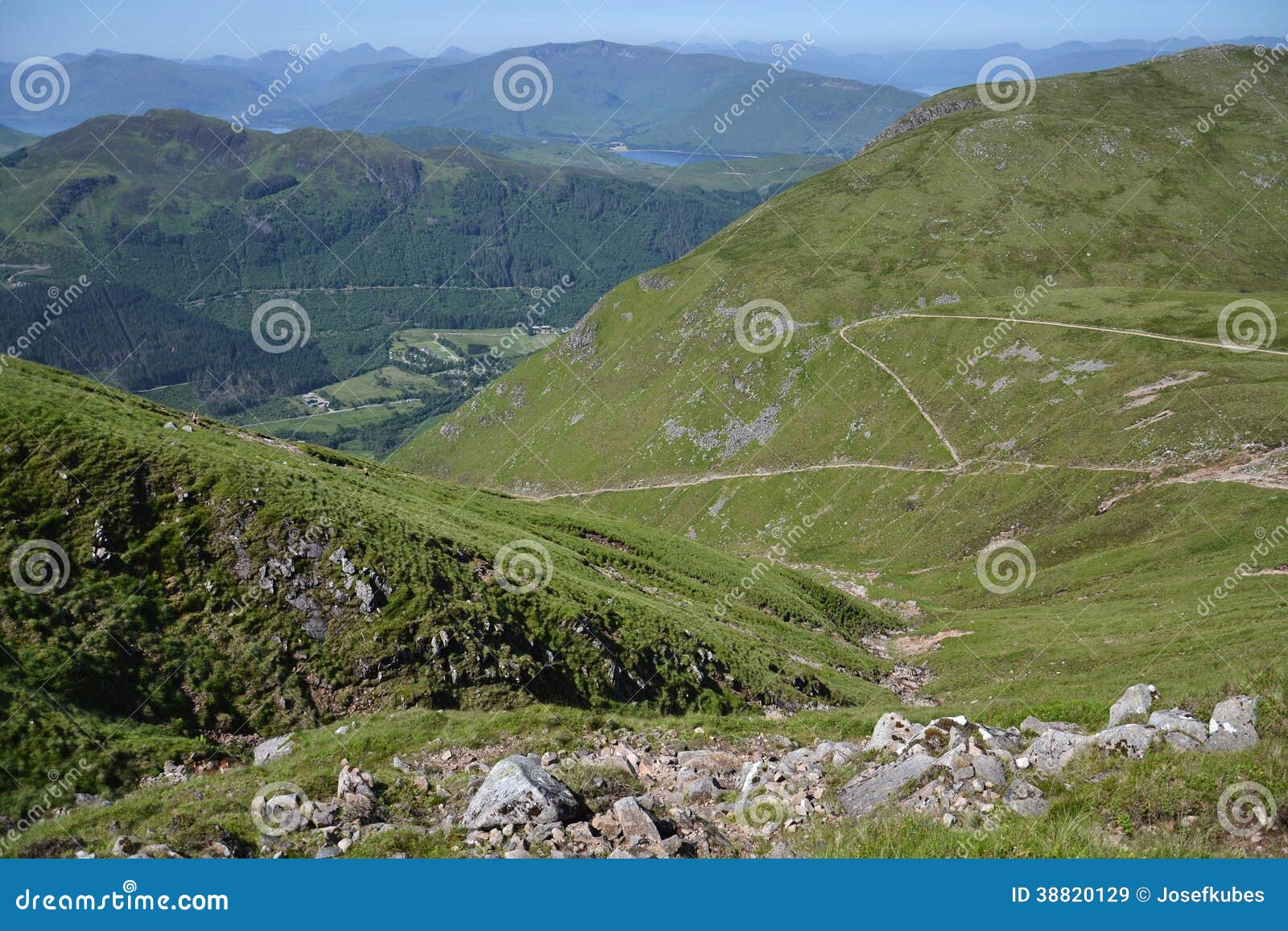 Path To the Ben Nevis Summit Stock Image - Image of loch, landscape ...