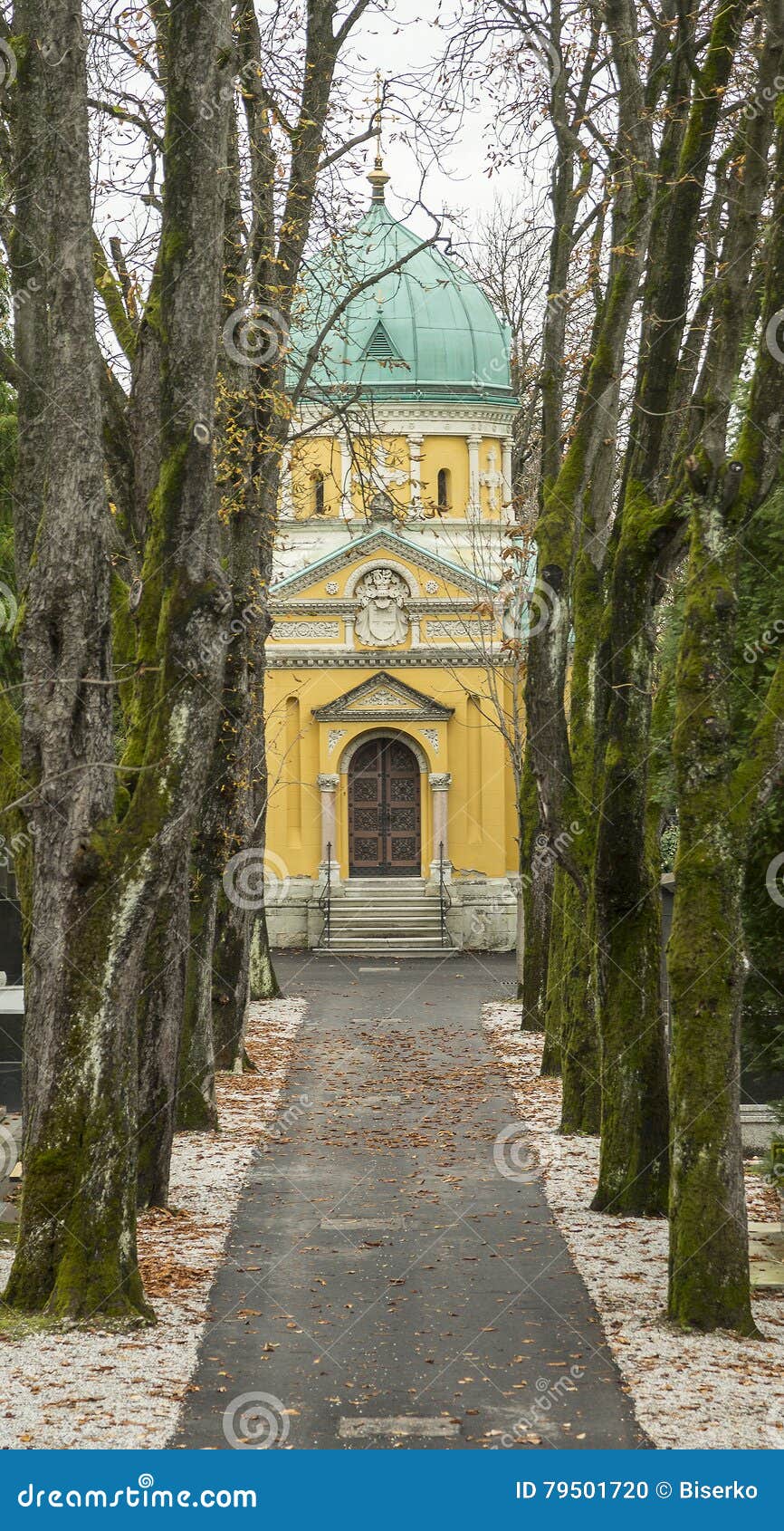 Path to the church stock photo. Image of season, religion - 79501720