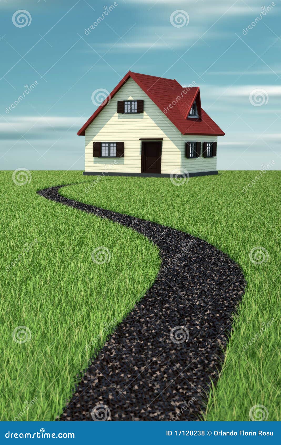 Path To House Royalty Free Stock Photos - Image: 17120238