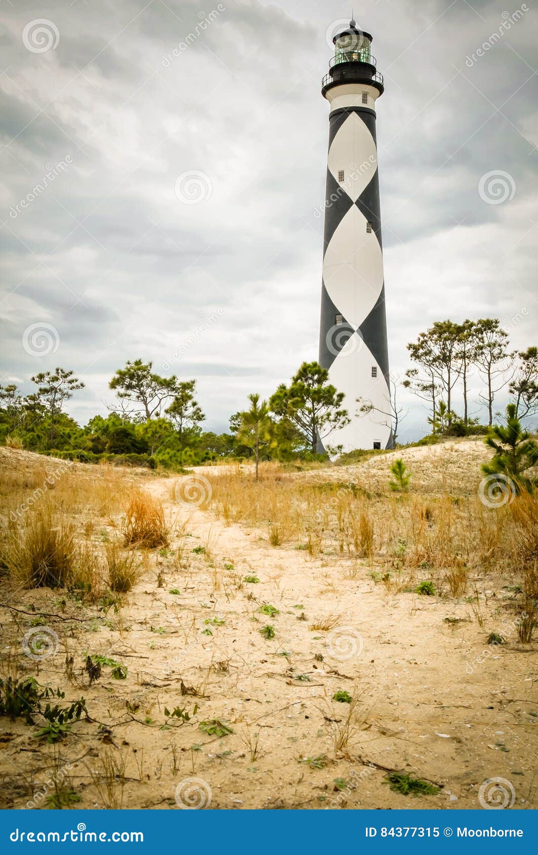 Path to Lookout Lighthouse stock image. Image of lighthouse - 84377315