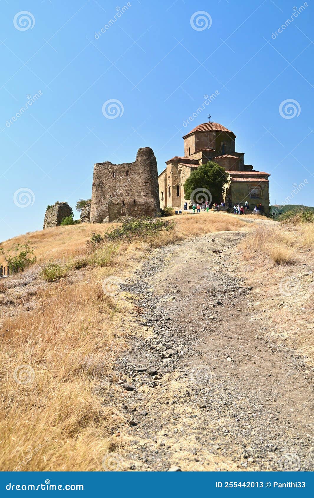 Path To Medieval Jvari Monastery Editorial Stock Photo - Image of ...
