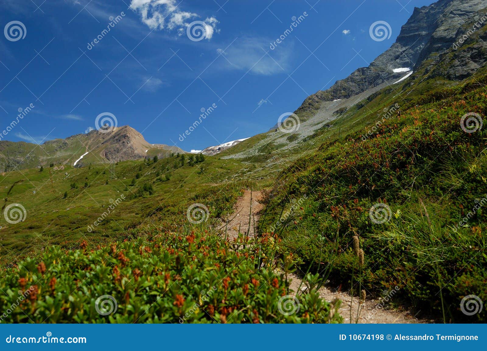 Path to the mountain stock photo. Image of mountaineering - 10674198