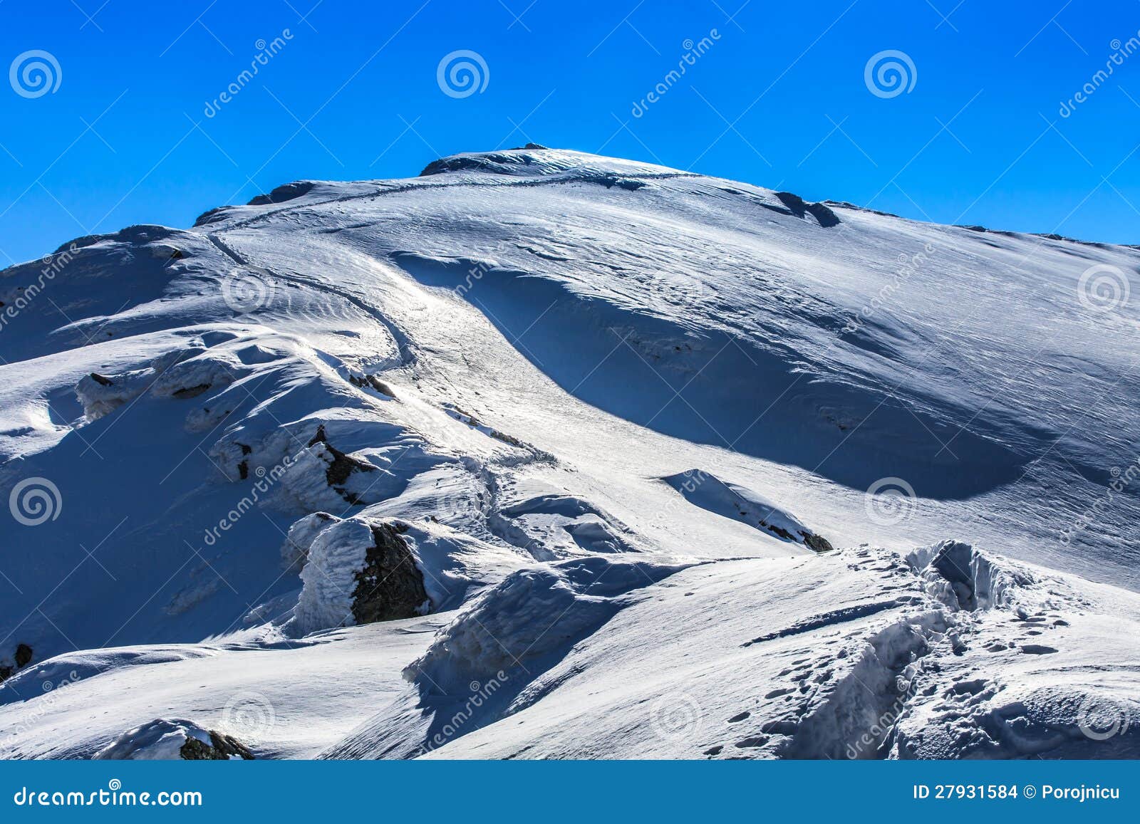 Path to the mountain top stock photo. Image of seasonal - 27931584